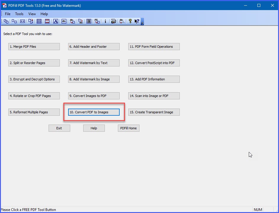 Convert MUTI-page PDF files to TIFF files using PDFill PDF Tools - eTakeoff
